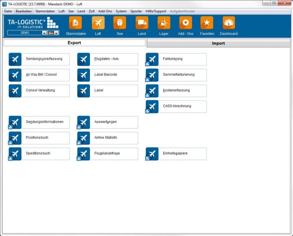TA-LOGISTIC Luftfracht | dbh Logistics IT AG