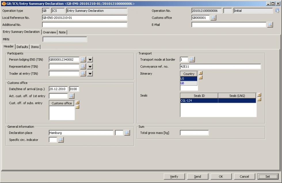 Warenvorabanmeldung | dbh Logistics IT AG